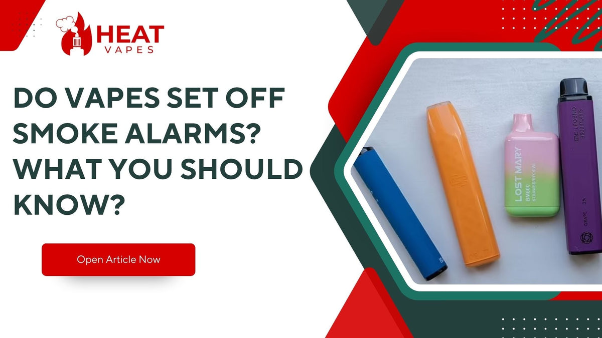 Do Vapes Set Off Smoke Alarms? What You Should Know? – Heat Vapes